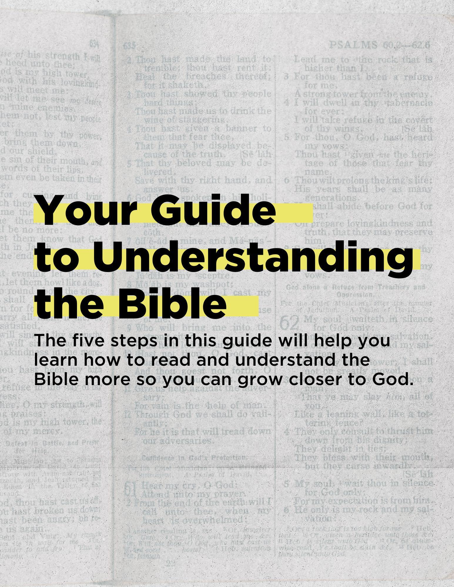 How To Study The Bible Guide